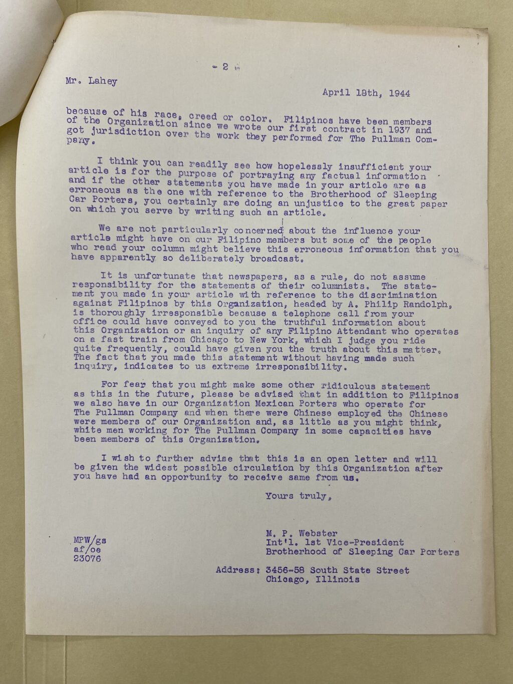 Filipinos and the Brotherhood of Sleeping Car Porters - Chicago History ...