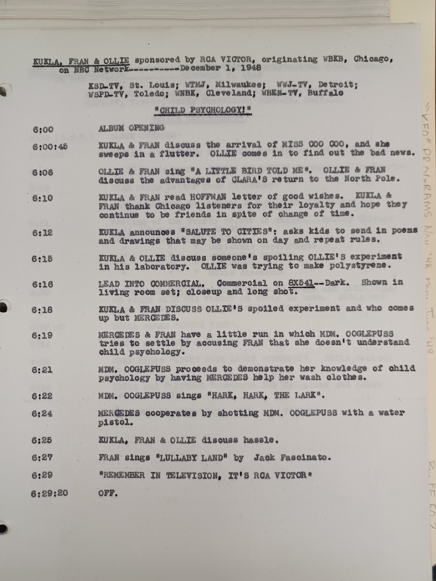 Exploring the Burr Tillstrom Papers at the Chicago History Museum ...